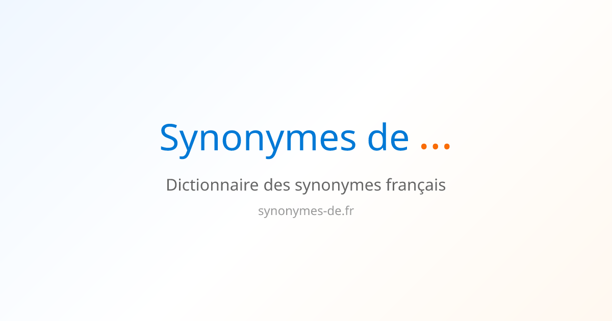 Synonyme Se Drouler
